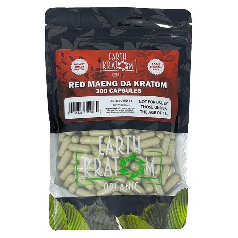 Earth Kratom White Maeng Da Capsules - 300ct | Kures Apothecary