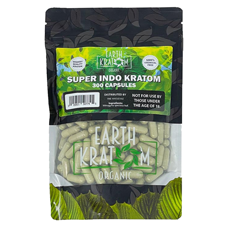 Earth Kratom White Maeng Da Capsules - 300ct | Kures Apothecary