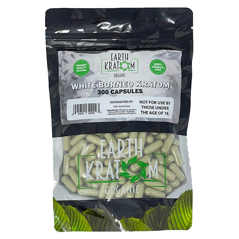 Earth Kratom Super Indo Capsules - 300ct | Kures Apothecary