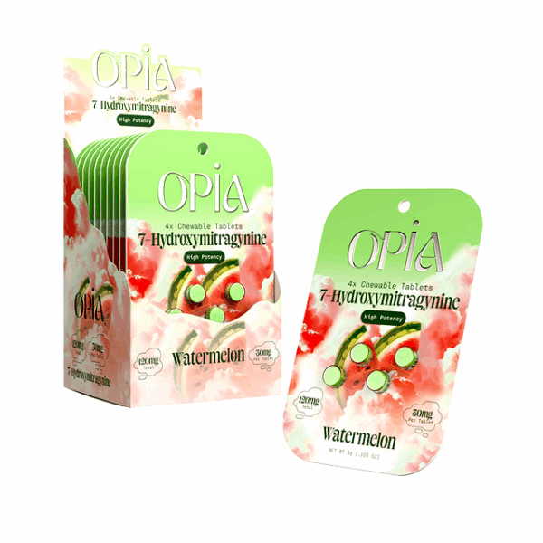 OPiA High Potency 7OH Kratom Extract Tablets Watermelon (30mg/tab ...
