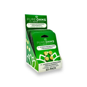 Pure Ohms Pseudo 7OH Kratom Extract Tablets 120mg-4ct (30mg/tab ...