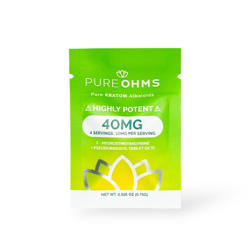 Pure Ohms Black 7OH Kratom Extract Tablets (30mg/tab) | Kures Apothecary