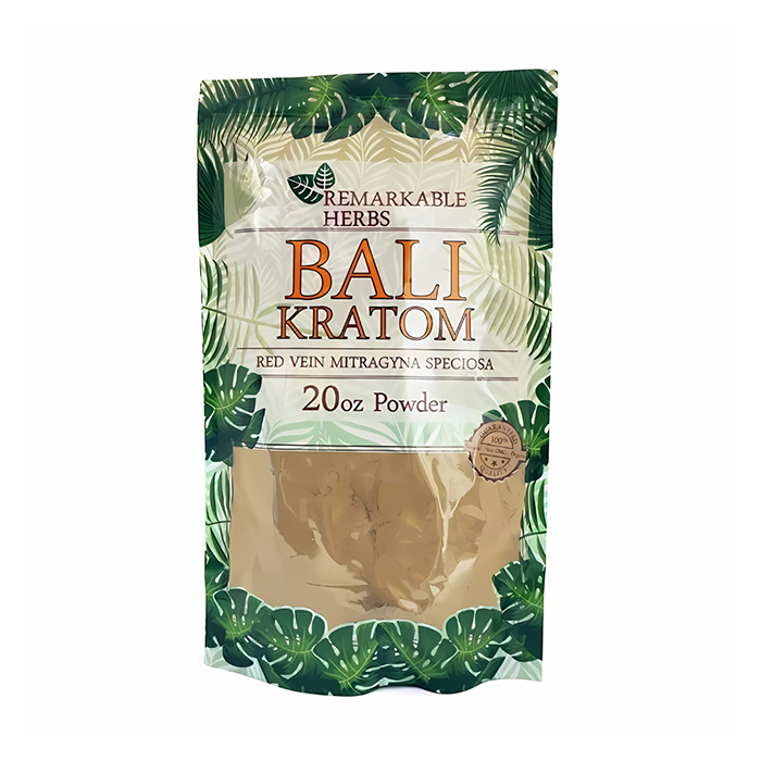 Remarkable Herbs Red Vein Bali Kratom Powder - 20oz | Low Potency for ...