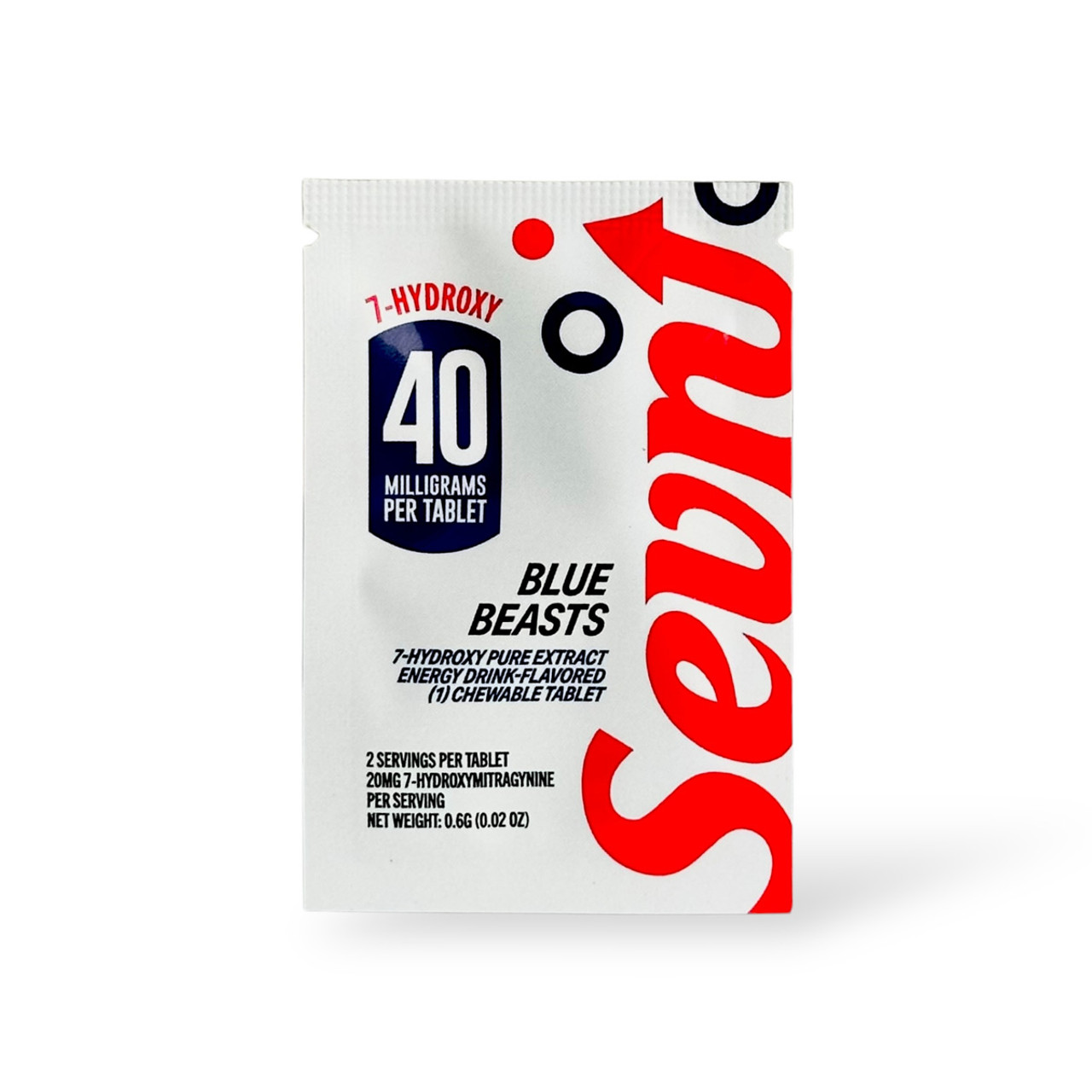 Sevn Blue Barracudas 7OH Kratom Extract Tablets Blue Razz 350mg - 10ct ...