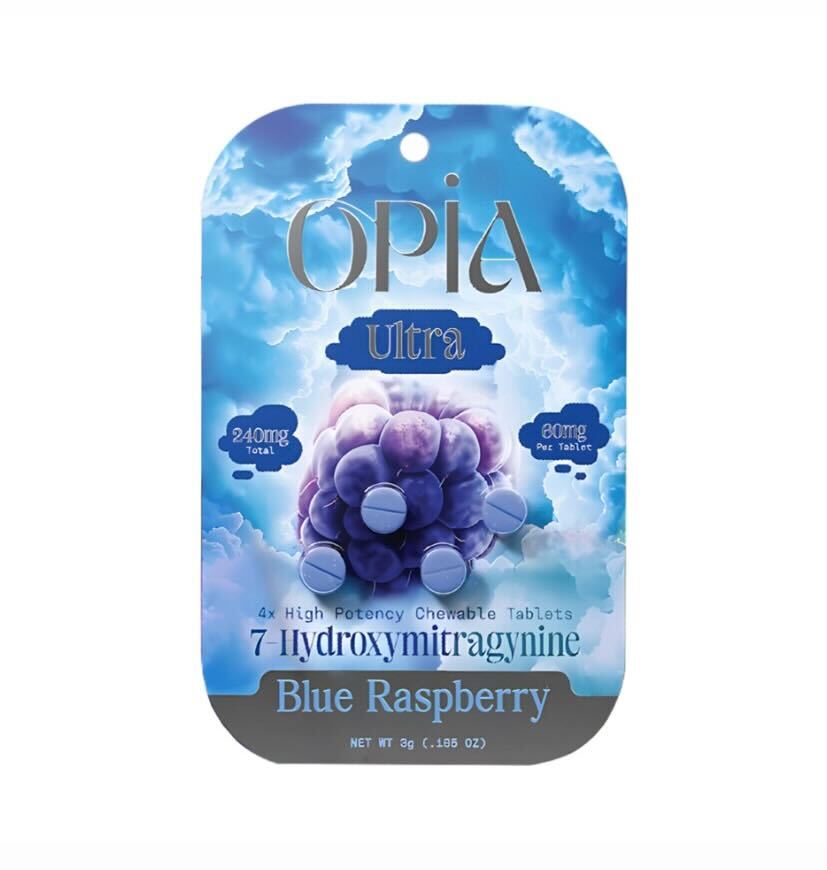 OPiA High Potency 7OH Kratom Extract Tablets Strawberry (30mg/tab ...