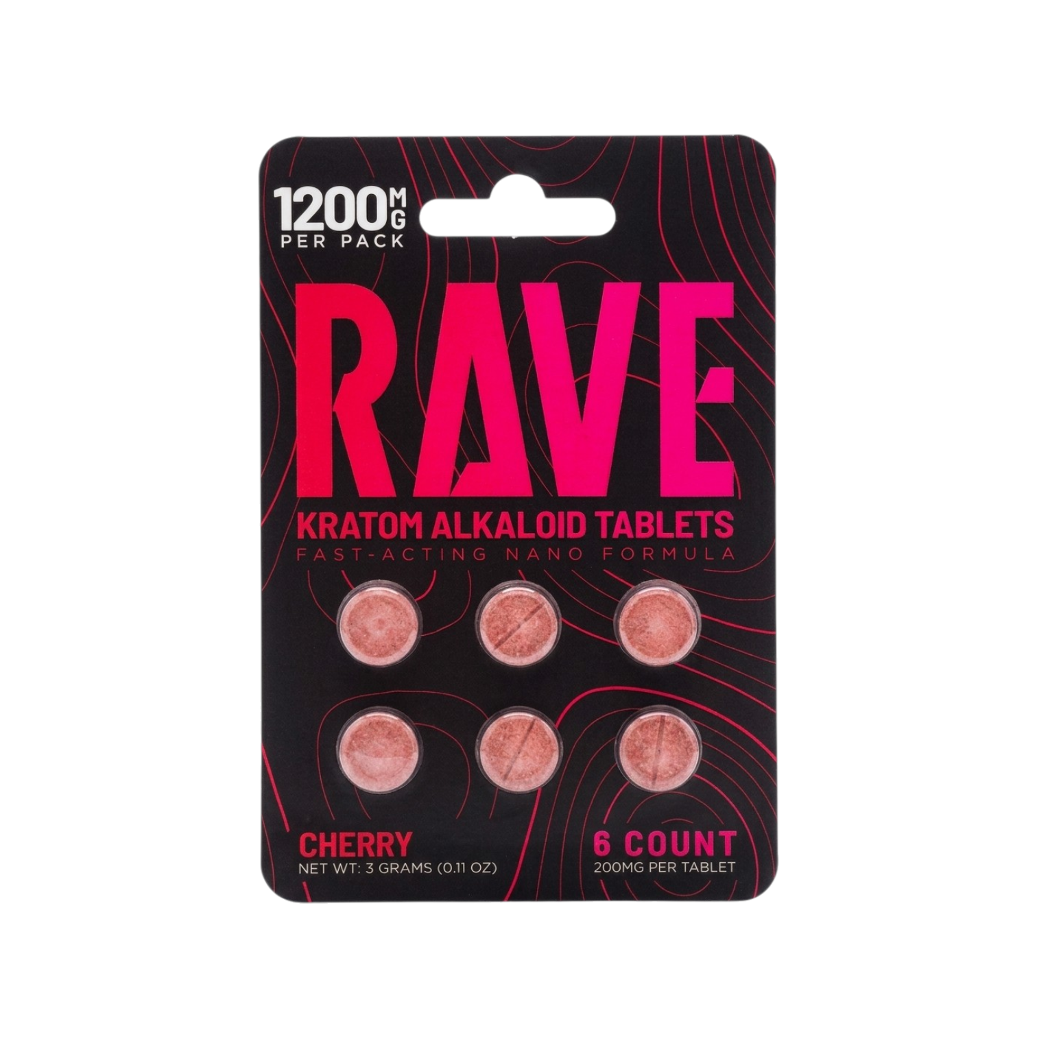 Rave Sublingual Chewable 7OH Kratom Extract Tablets Strawberry Lemonade ...